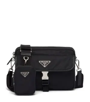Prada Re-nylon Shoulder Bag - Black