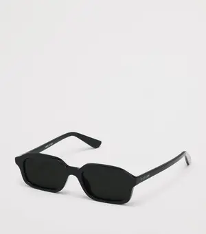 Alexander McQueen Rectangular Full Rim Sunglasses