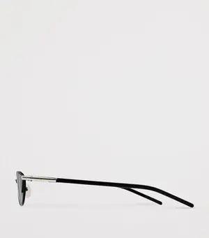 Alexander McQueen Oval Sunglasses - Black
