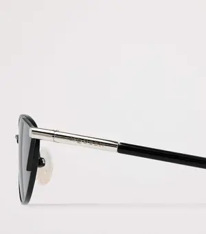 Alexander McQueen Oval Sunglasses - Black