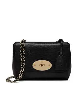 Mulberry Leather Lily Shoulder Bag - Black