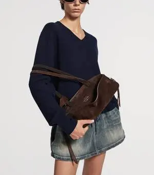 Balenciaga Small Leather Carrie Bowling Top-handle Bag - Brown
