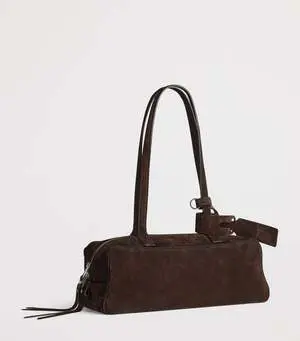 Balenciaga Small Leather Carrie Bowling Top-handle Bag - Brown