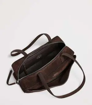 Balenciaga Small Leather Carrie Bowling Top-handle Bag - Brown