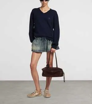 Balenciaga Small Leather Carrie Bowling Top-handle Bag - Brown