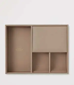 Smythson Panama Leather Valet Tray