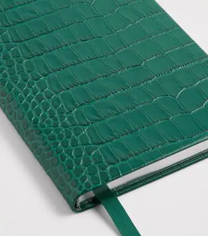 Smythson Mara Leather Soho Notebook - Blue