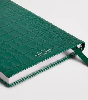 Smythson Mara Leather Soho Notebook - Blue