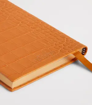 Smythson Mara Leather Chelsea Notebook - Orange