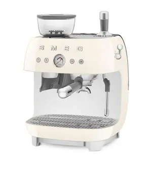 SMEG Egf03cruk Espresso Coffee Machine With Grinder - Neutral