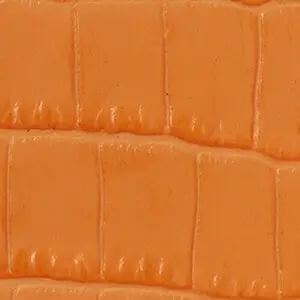 Smythson Mara Leather Croc-embossed Soho Notebook - Orange