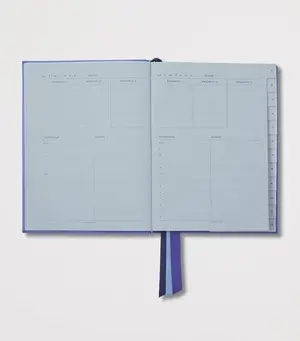 Smythson Leather Soho Planner - Purple
