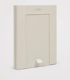 Smythson Calfskin Panama Double Frame - Ivory