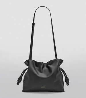 Loewe Leather Flamenco Clutch - Black