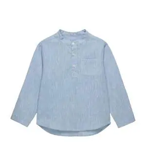 Trotters Cotton Oscar Shirt - Blue