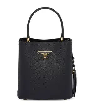 Prada Small Saffiano Panier Top-handle Bag - Black