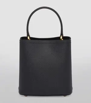 Prada Small Saffiano Panier Top-handle Bag - Black