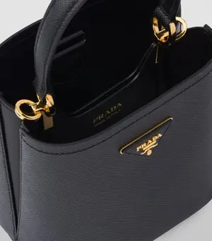 Prada Small Saffiano Panier Top-handle Bag - Black