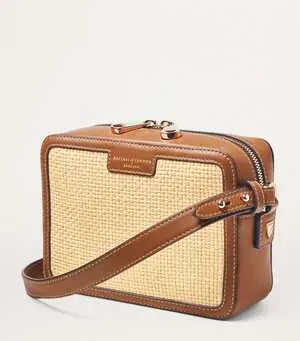 ASPINAL OF LONDON Leather Woven Camera Bag