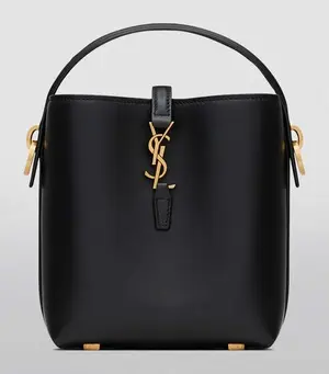 Saint Laurent Mini Le 37 Bucket Bag - Black