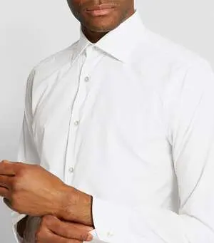 Canali Egyptian Cotton Slim-fit Shirt - White