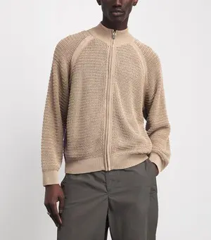 LE17SEPTEMBRE Open-knit Zip-up Cardigan