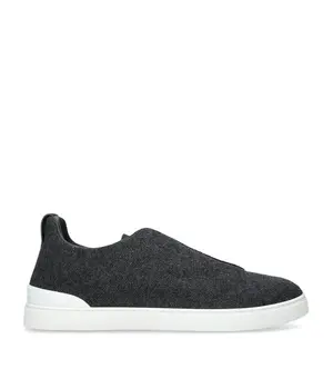 Zegna Textured Sneakers For Men