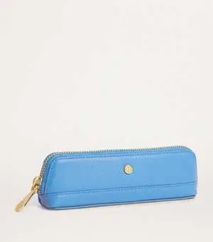 Harrods Slim Leather Pencil Case