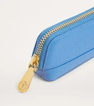 Harrods Slim Leather Pencil Case
