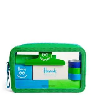 Harrods Filled Pencil Case - Blue