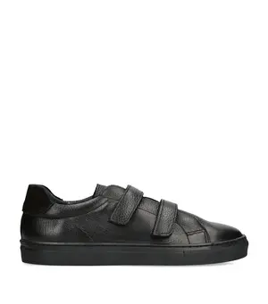 PAPOUELLI Leather Atlas Sneakers - Black
