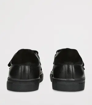 PAPOUELLI Leather Atlas Sneakers - Black