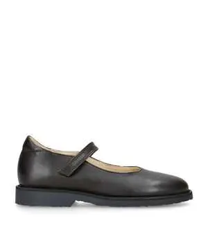 PAPOUELLI Leather Emilia Mary Janes - Brown