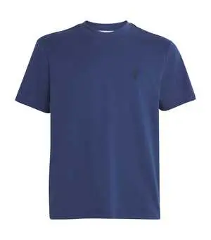 AMI Paris Cotton T-shirt With Embroidered De Coeur Motif