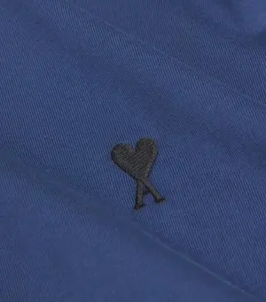 AMI Paris Cotton T-shirt With Embroidered De Coeur Motif