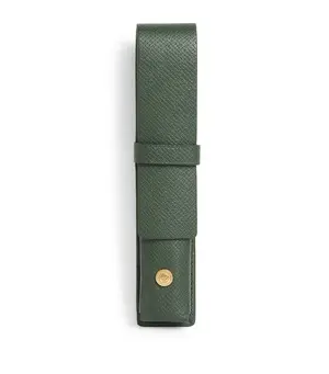 Harrods Leather Pen Sleeve - Green