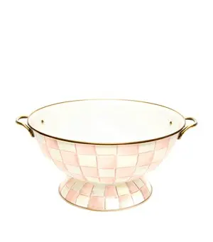 MACKENZIE-CHILDS Rosy Check Everything Bowl - Pink