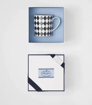 Prada Porcelain Checkerboard Mug