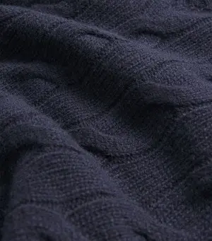 Ralph Lauren Purple Label Cashmere Cable-knit Sweater - Navy
