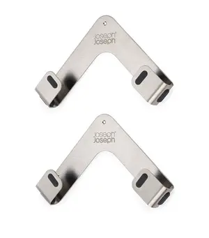 JOSEPH JOSEPH Set Of 2 Space Pan Lid Holders - Silver