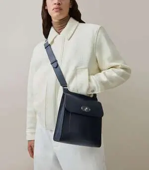 Mulberry Leather Antony Messenger Bag - Blue