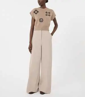 Max Mara Jersey Wide-leg Trousers