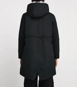 YVES SALOMON Fox And Rabbit Trimmed Cotton Parka