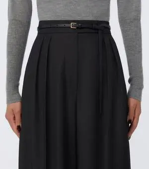 Max Mara Leather Slim Belt