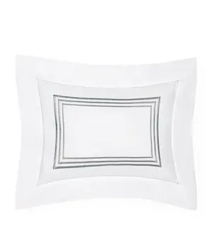 PRATESI Tre Righe Boudoir Pillowcase - Grey