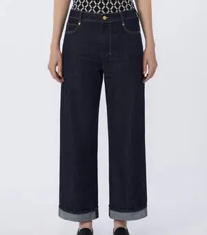 Max Mara Turn-up-hem Wide-leg Jeans