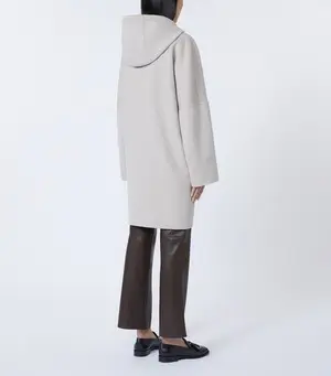 Max Mara Virgin Wool Hooded Coat