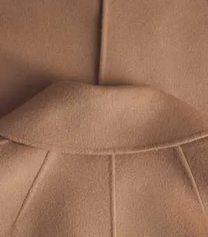 Max Mara Virgin Wool Wrap Coat - Beige