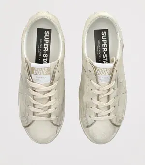 GOLDEN GOOSE Super Star Suede Sneakers - Beige