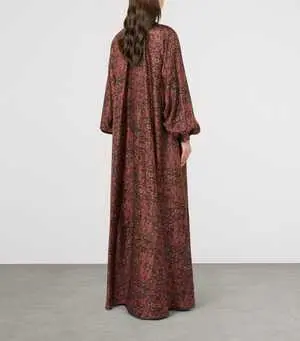 Max Mara Silk Printed Maxi Dress